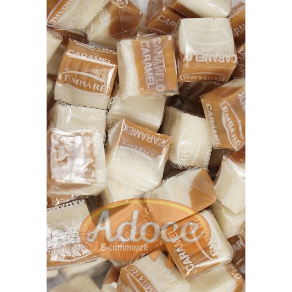 Bala Caramelo Meio a Meio Leite e Coco 150g Embaré