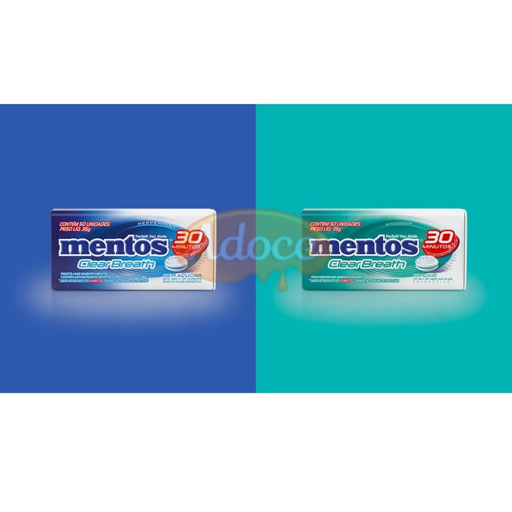 Mentos Clear Beath 30 Minutos 12unX35g Perfetti Peppermint