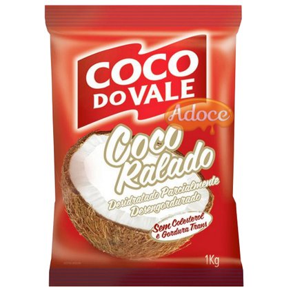 Coco Ralado Desidratado Parcialm. Desengor. 1kg Coco do Vale