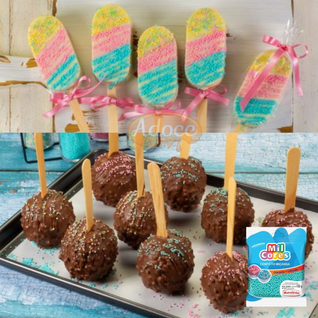 Confeito Miçanga Nº0 Azul Baby 150g Mavalério