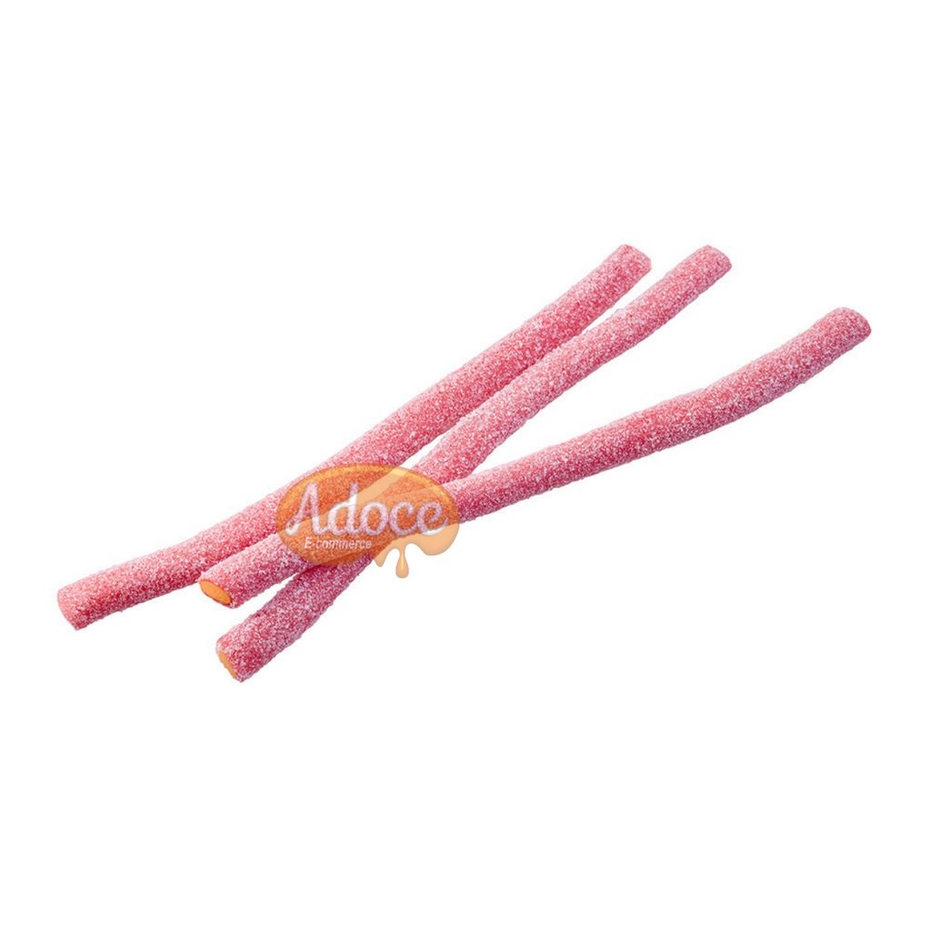 Bala Fini Mini Tubes Azedinhos Morango C/ Laranja 12unX15g